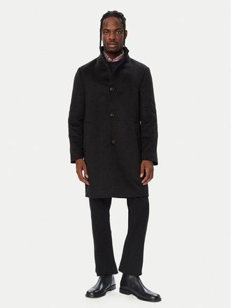 Tommy Hilfiger Wollmantel MW0MW40767 Schwarz Regular Fit