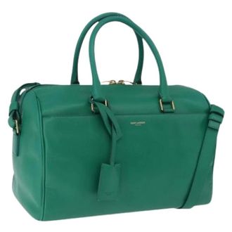 Saint Laurent Sac Boston Vintage Pre-owned - Femme - Pre-owned - Vert - Taille: ONE Size