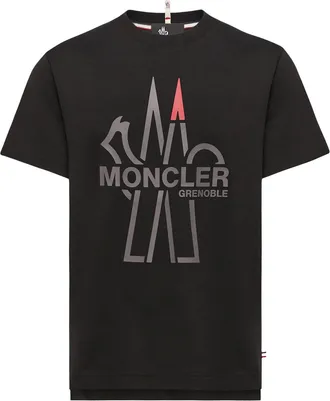 Moncler Moncler T-shirt En Coton &Agrave; Logo, Homme, Noir, Taille: 3xl