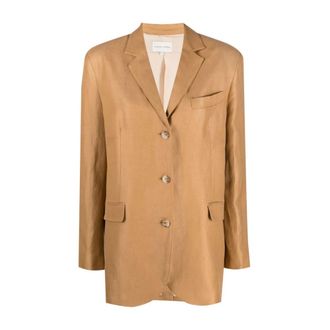 Loulou Studio Blazer Camel - Femme - Vestes - Brun - Taille: 36 FR