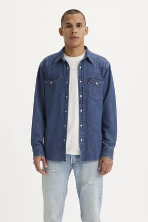 Levi's Chemise Western Coupe Standard Classique - Homme - Bleu / Indigo Stonewash - S