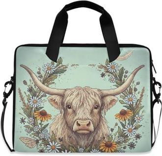 Alaza Sac pour ordinateur portable de 40,6 &agrave; 15,6 pouces, sac &agrave; bandouli&egrave;re pour ordinateur portable de 40,6 &agrave; 15,6 pouces, sac fourre-tout pour femme, homm