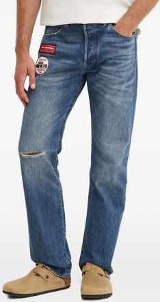 Levi's distressed denim jeans - Blau
