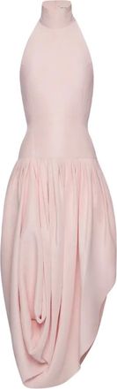 Magda Butrym halterneck draped dress - Rosa