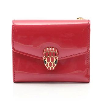 Bulgari Portefeuille en cuir vintage Pre-owned - Femme - Pre-owned - Rose - Taille: ONE Size