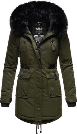 Navahoo Damen Winterjacke Luluna-Princess - Warm, Stylisch & Mit Teddyfell und Kunstfellkragen