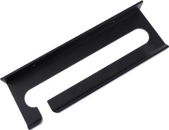 BESPORTBLE Generisch Wandmontiertes Weinglasregal aus Aluminiumlegierung Schwarzes Umgedrehtes Kelchregal mit Beleuchtung Platzsparender Becherhalter f&uuml;r K&uuml;chenb