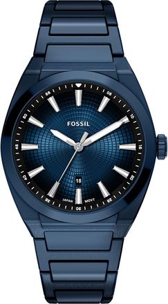 Fossil Uhr Fossil Everett FS6169 Dunkelblau