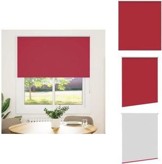 vidaXL Vidaxl - Verdunkelungsrollo Rot 140x150cm Stoffbreite 136,6cm Polyester - Verdunkelungsrollo - Verdunkelungsrollos - Rollo - Verdunklungsrollo