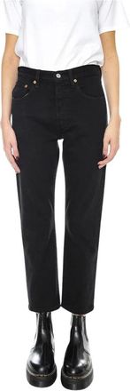 Levi's Femme, Jeans, Noir, Taille: W29 L26 501 Original Cropped Jeans