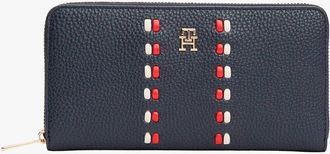 Tommy Hilfiger Portefeuille zipp&eacute; logot&eacute; effet cuir