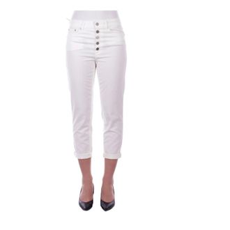 Dondup Pantalon Blanc &agrave; Fermeture Boutonn&eacute;e - Femme - Pantalons - Blanc - Taille: W30