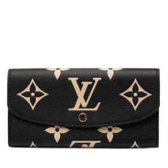 Louis Vuitton Portefeuille Emilie Pre-owned - Femme - Pre-owned - Noir - Taille: ONE Size