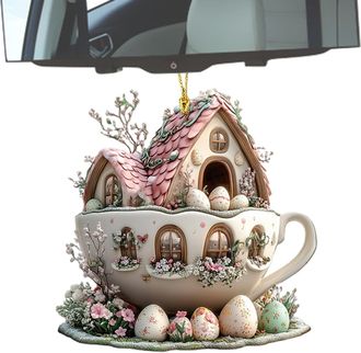 Generic Vintage Osterdekoration - Rustikale Osterdekoration, Ostertischdekoration | Langlebige, Bezaubernde Hasen- und Eier-Akzente, Fr&uuml;hlingsferien-Wohndekor