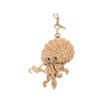 Anya Hindmarch Femme, Accessoires, Beige, Taille: ONE Size Keyring 203807 Ss260043 Natur
