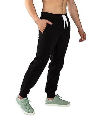 Southpole 1570 Basic Active Fleece Jogger Sweatpants Pantalon de Jogging en Polaire pour Homme, Noir (A), XXL