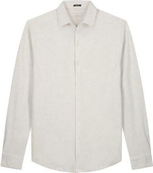 Dstrezzed Kirk Shirt Chemise boutonn&eacute;e, Blanc cass&eacute;, M Hommes