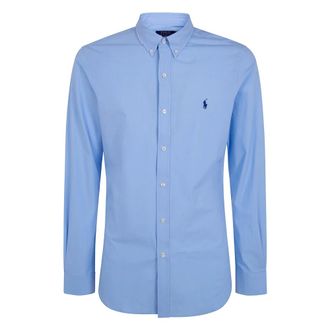 Polo Ralph Lauren Homme, Chemises, Bleu, Taille: XL Long Sleeves Sport Shirt