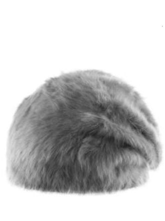 About Beanie Gray Angora Beanie