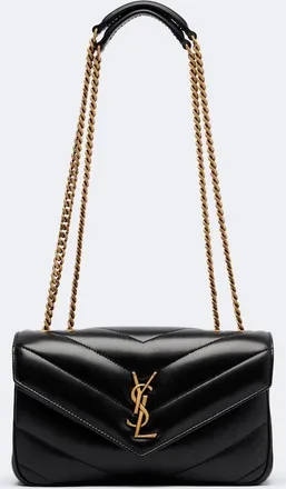 Saint Laurent Sac port&eacute; &eacute;paule Loulou en cuir