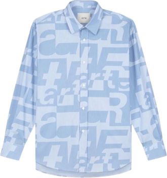 Arte Homme, Chemises, Bleu, Taille: M Casual Chemises