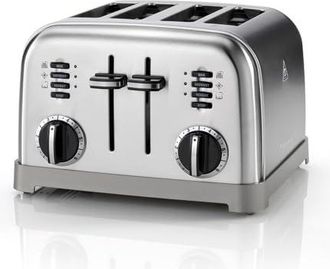 Cuisinart Cuisinart Grille-pain 4 tranches - Fentes larges, id&eacute;al pour le pain &eacute;pais et les bagels - 6 niveaux de brunissage et d&eacute;cong&eacute;lation - Fentes larges, R