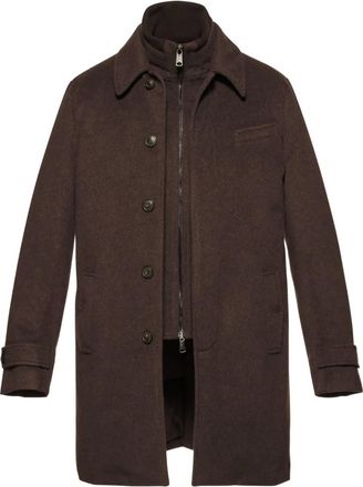 Norwegian Wool manteau Euro en cachemire - Marron