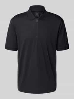 A|X Armani Exchange Poloshirt mit kurzem Rei&szlig;verschluss