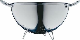 WMF Gourmet Sieb Edelstahl 24 cm, Seiher mit Standfüßen, Nudelsieb, Küchensieb, Cromargan Edelstahl, spülmaschinengeeignet