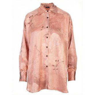 Kiton Femme, Blouses et Chemises, Rose, Taille: 34 FR Chemise &agrave; imprim&eacute; floral