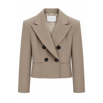 Tela Tamara Blazer - - Jackets - Damen - Beige - S