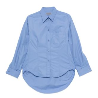 Balenciaga Hemd mit abgerundetem Saum - - Blouses & Shirts - Damen - Blau - XS