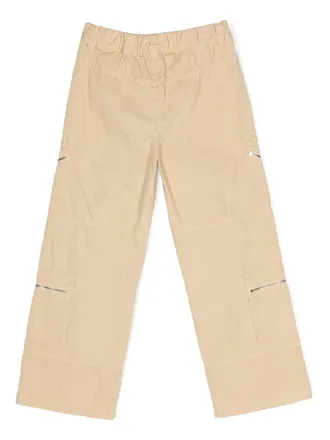 Jacquemus Wide-Leg Cotton Trousers - Beige