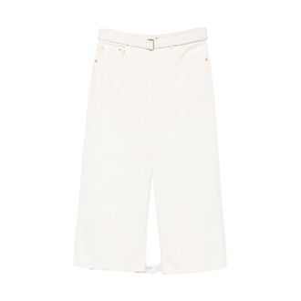 sacai Femme, Jupes, Beige, Taille: 38 FR Midi Skirt