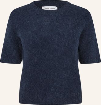 Sams&oslash;e & Sams&oslash;e Sams&oslash;e Sams&oslash;e Strickshirt Sajeanne Mit Alpaka blau