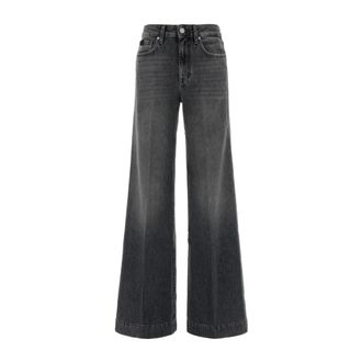 Jacob Cohen Pant 5Pkt Wide Leg Palazzo High Rise Jackie - Vint - - Jeans - Damen - Grau - W27