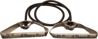 Theraband TheraBand Widerstandstrainer Bodytrainer Tubing mit flexiblen Griffen Schwarz | Extra schwer, OneSize