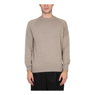 Drumohr Crew Neck Manica Raglan - - Knitwear - Herren - Grau - M