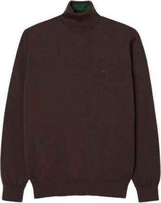 Lacoste Homme, Pulls, Brun, Taille: M Turtleneck