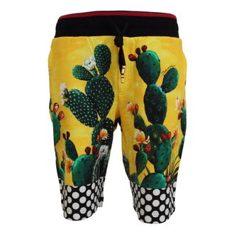 Dolce & Gabbana Homme, Shorts, Multicolore, Taille: XS Shorts &agrave; imprim&eacute; cactus