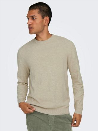 Only & Sons Strickpullover ONSLOUI REG 12 MEL CREW KNIT NOOS