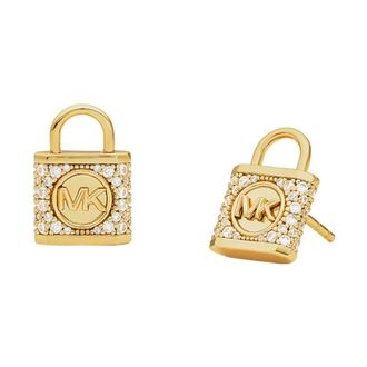 Michael Kors Elegante Zirkonia Stecker Ohrringe Gold - - Accessories - Damen - Gelb - ONE SIZE
