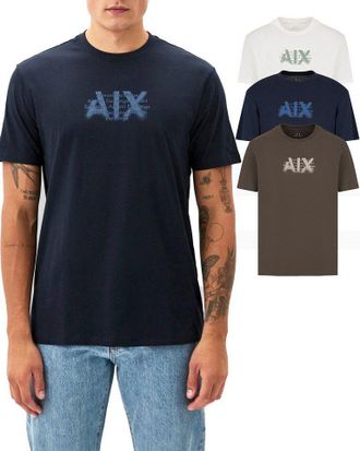 A|X Armani Exchange Rundhalsshirt Regular Fit Logo Shirt - 6DZTHH