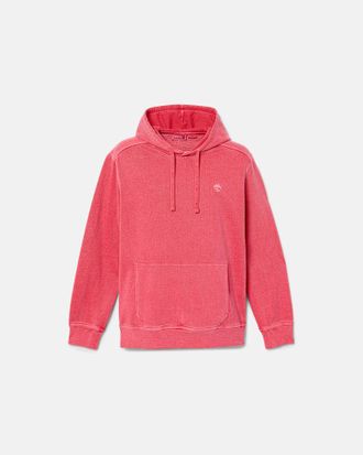 Timberland Merrymack River Garment Hoodie mit St&uuml;ckf&auml;rbung f&uuml;r Herren in Rot, Herren, Rot, Gr&ouml;&szlig;e