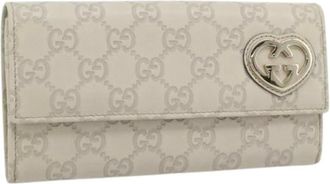 Gucci Portefeuille Long Pre-owned - Femme - Pre-owned - Beige - Taille: ONE Size