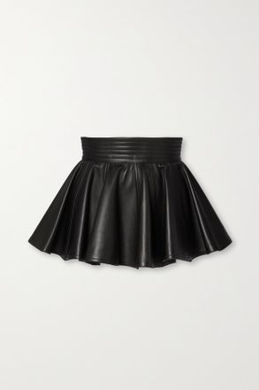Alaia Tailleng&uuml;rtel Aus Leder Mit Volant - Schwarz