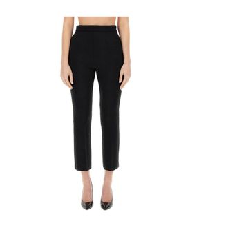 Max Mara Femme, Pantalons, Noir, Taille: 38 FR Cropped Pantalons