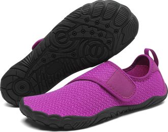 Mishansha Badeschuhe Damen Wasserschuhe rutschfest Barfu&szlig;schuhe Weich Wassersport Strandschuhe Neoprenschuhe Bequem Fitnessschuhe Strand mit Weit Zehenbox Lila,