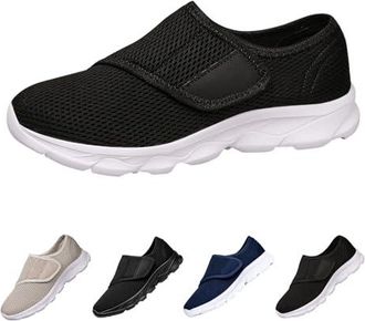 Generic Baskets sans lacets en maille respirante - Chaussures de randonn&eacute;e - Largeur H - L&eacute;g&egrave;res et confortables - Chaussures de sport &agrave; enfiler - Chaussures 