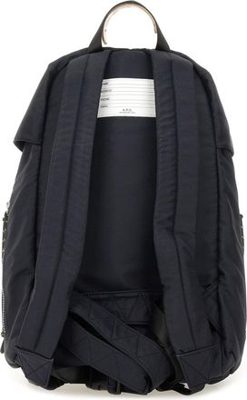 A.P.C. Mens Trekking Backpack Blue Nylon Backpacks